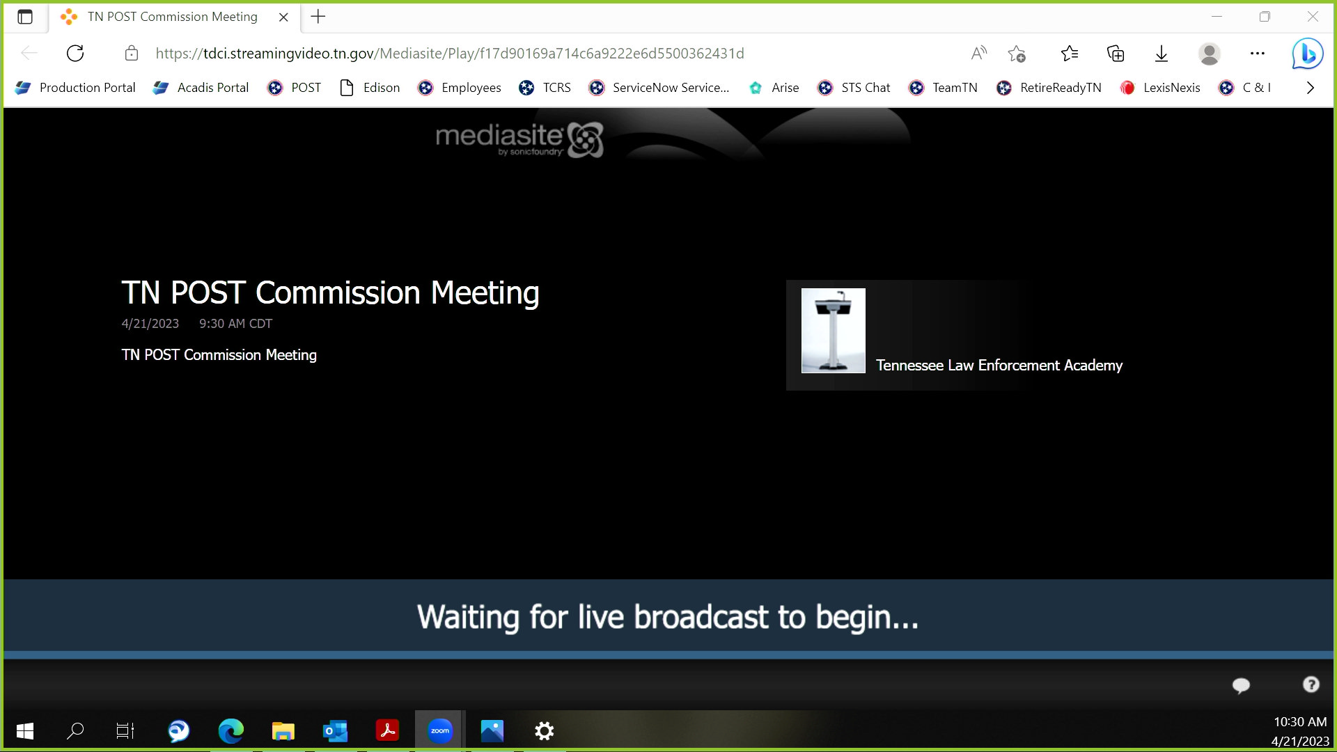 TN POST Commission Meeting